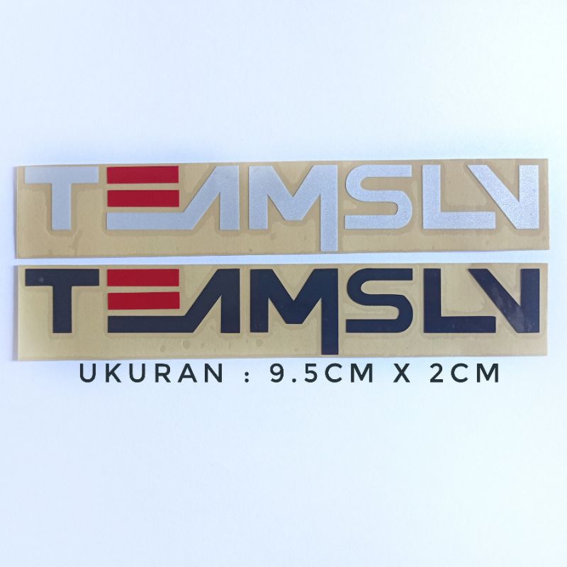 Jual Stiker Cutting Tulisan Teamslv Ukuran Kecil Cutting Sticker Untuk ...