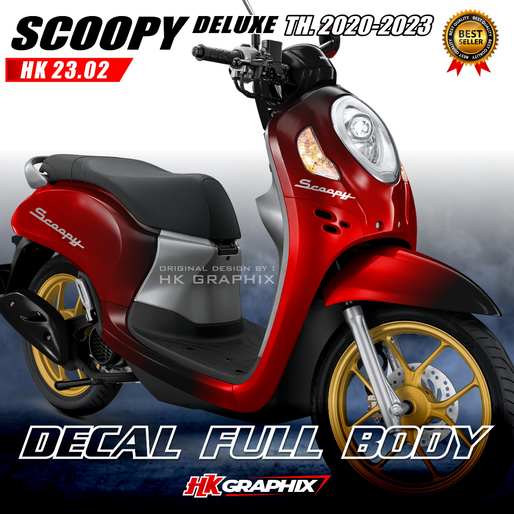 Jual Decal Scoopy Deluxe Tahun 2021 2022 2023 2024 Sticker Full body Gradasi HK Graphix 23.02 ...