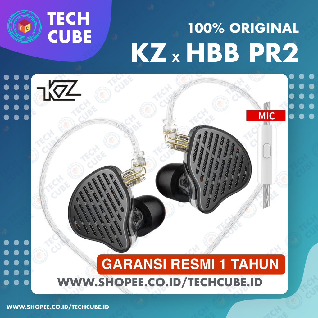 Jual KZ x HBB PR2 with MIC Planar Magnetic In Ear Metal Earphone Alt ...