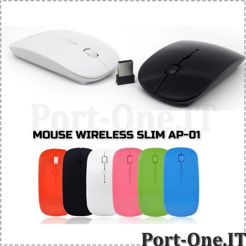 Jual Mouse Slim Wireless 2.4Ghz Optical Mouse | Shopee Indonesia
