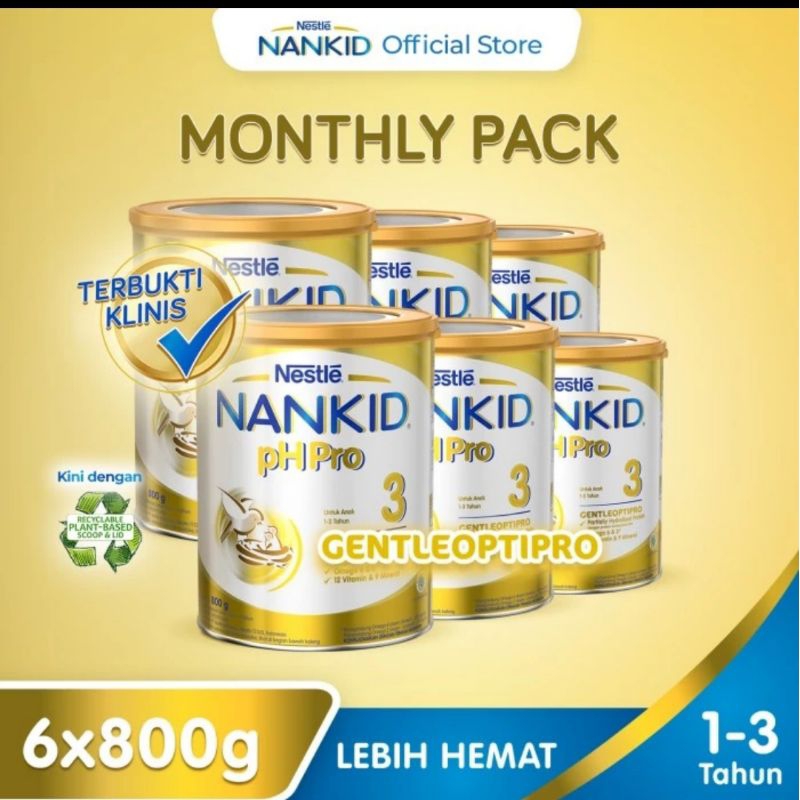 Jual Nestle NANKID pHPro 800gr x 6pcs | Shopee Indonesia