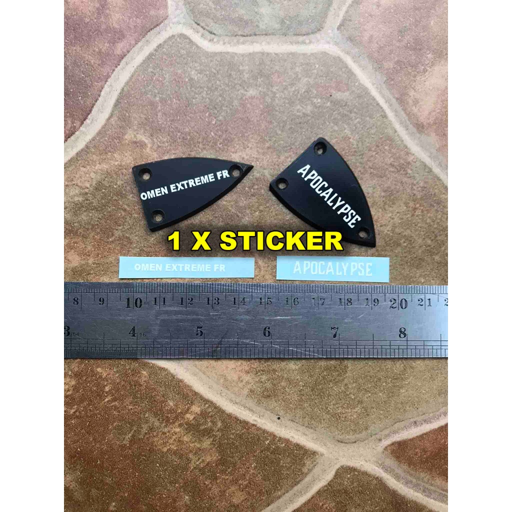 Jual Schecter Sticker Tutup Truss rod Custom Signature Limited Edition ...