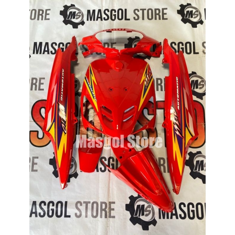 Jual Cover Full body halus Yamaha Mio sporty Merah Kuning Biru Putih ...