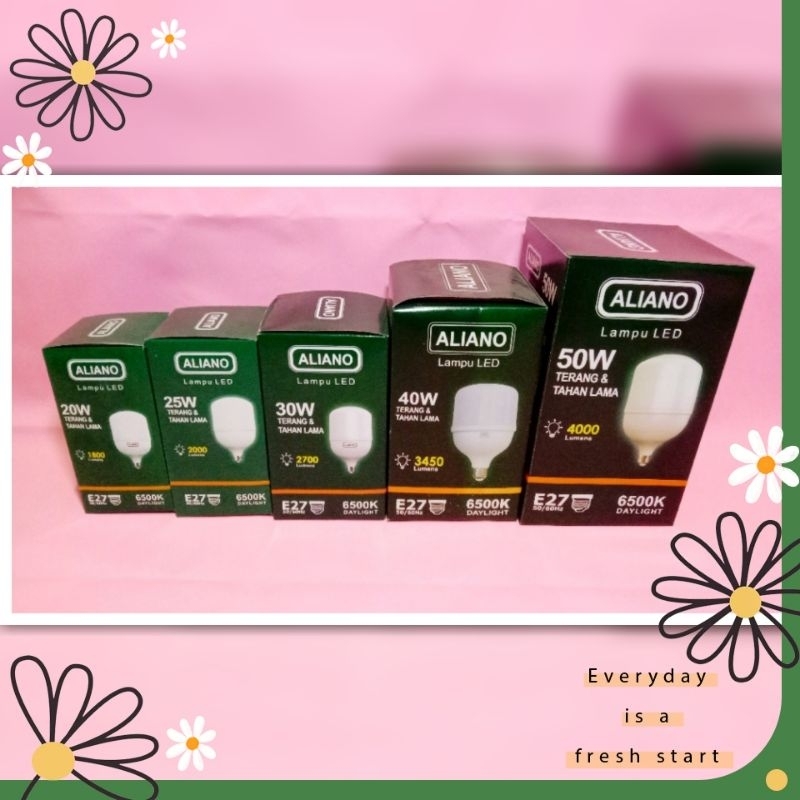Jual LAMPU LED ALIANO CAPSULE 40W 50W CAHAYA PUTIH | Shopee Indonesia