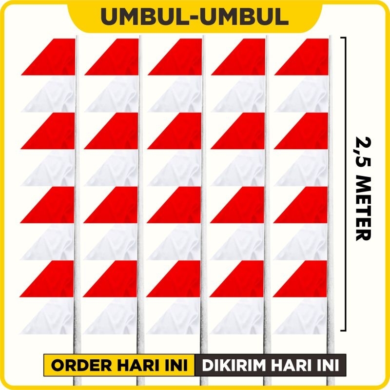 Jual BENDERA MERAH MUTIH / BENDERA INDONESIA / UMBUL MERAH PUTIH / UMBUL WARNA WARNI / UMBUL ...