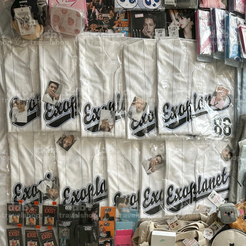 Jual EXO Baseball Uniform (Jersey) - Cream Soda House Pop up OFFICIAL ...