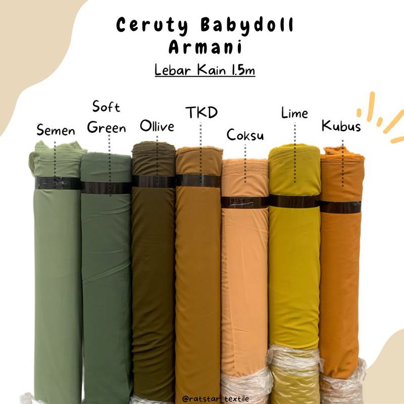 Jual Kain Ceruti Babydoll Terlengkap & Harga Terbaru Juni 2026 | Shopee ...