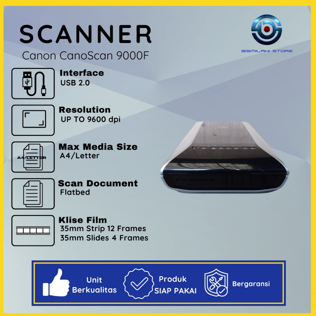 Jual Scanner Canon CanoScan 9000F Hasil Scan Mantap Support Resolusi ...