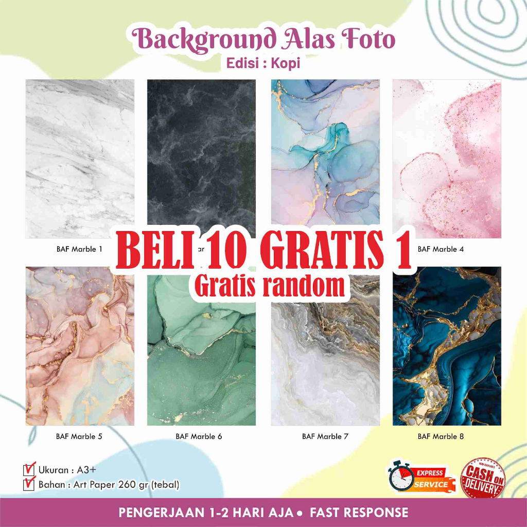 Jual Alas foto A3+ model MARBLE | Shopee Indonesia