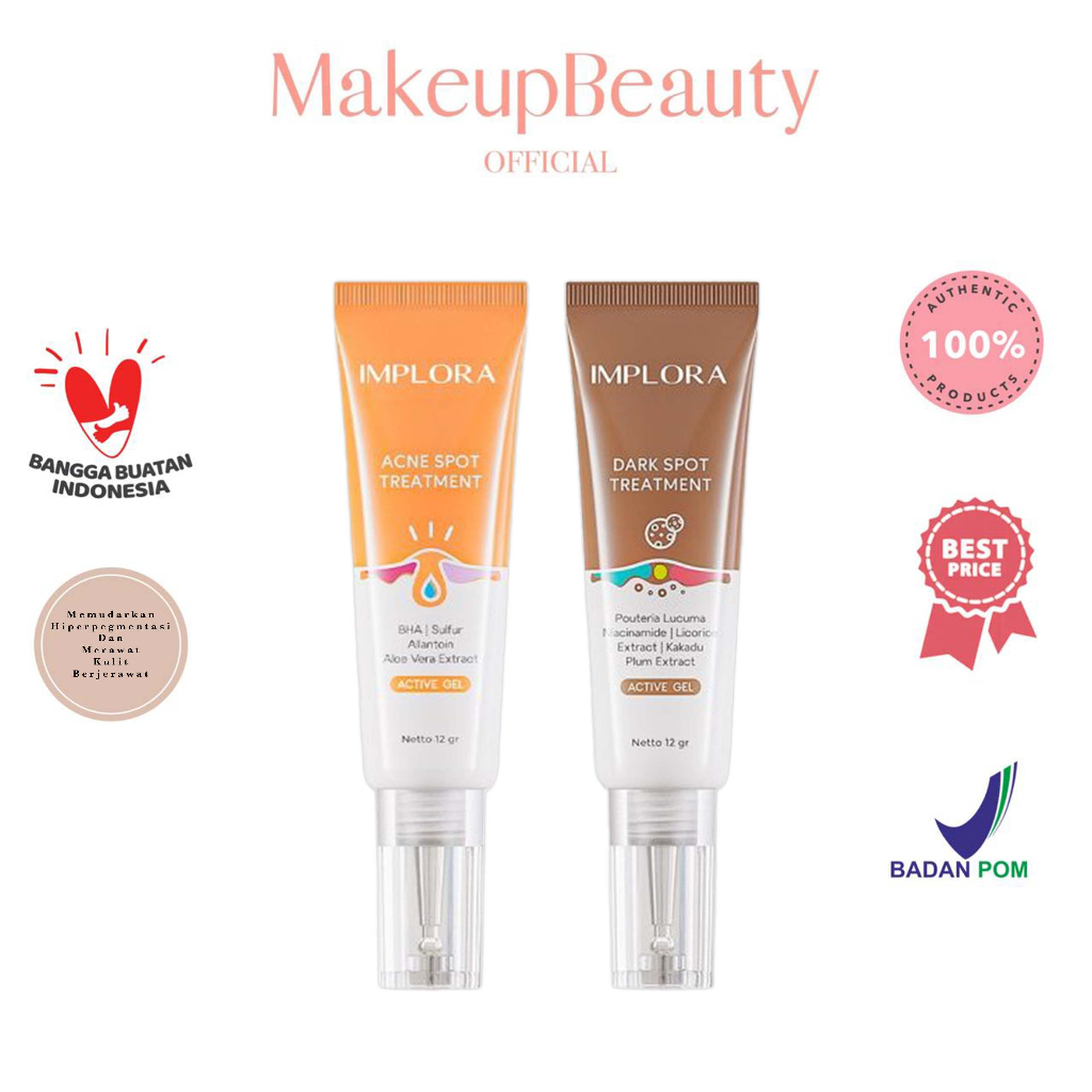 Jual IMPLORA Acne & Dark Spot Treatment 12g | Shopee Indonesia