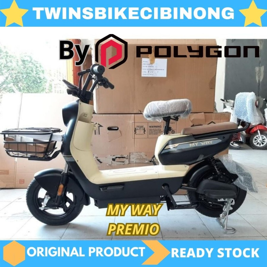 Jual Sepeda Listrik E bike My Way Batrai 13,3 AH Bikes BY POLYGON BIKE | Shopee Indonesia