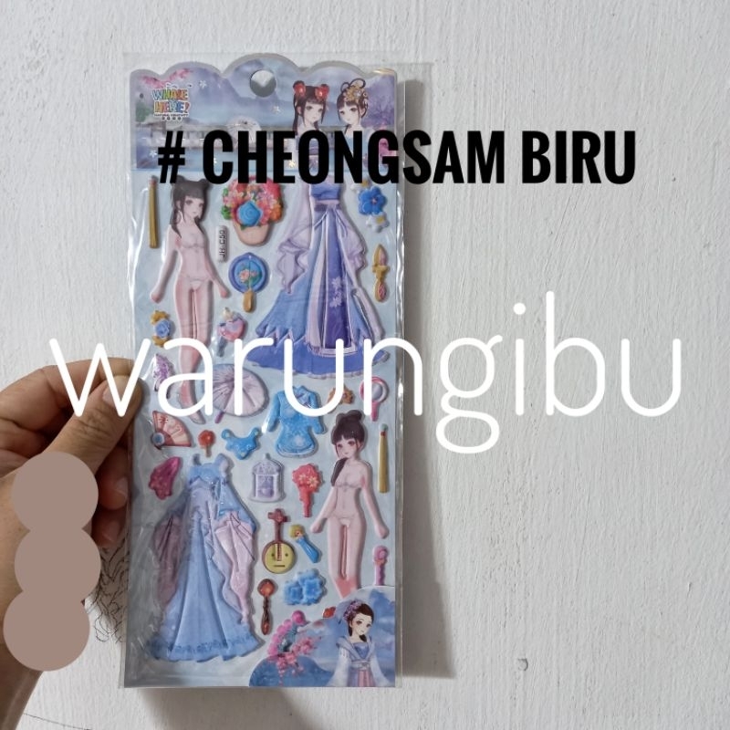 Jual Dress Up Girls Sticker Gambar Tempel Stiker Boneka Putri Baju ...