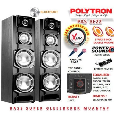 Jual Speaker Aktif Polytron PAS 8EF22 USB BLUETOOTH KARAOKE ADA RADIO ...