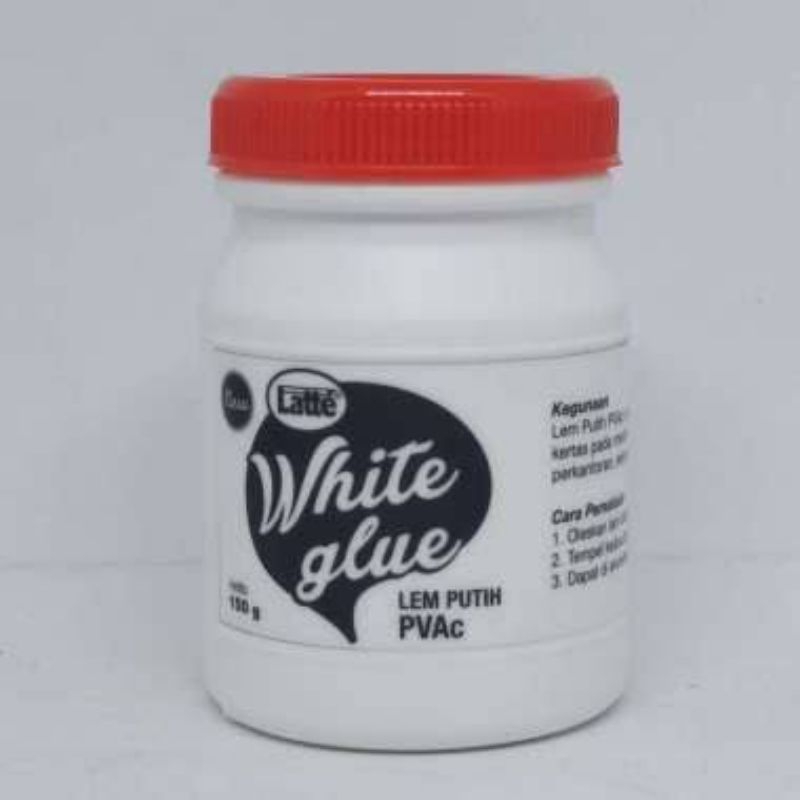 Jual LATTE PVAC WHITE GLUE LEM PUTIH SERBAGUNAUNTUK KERTAS KARTON KAIN ...
