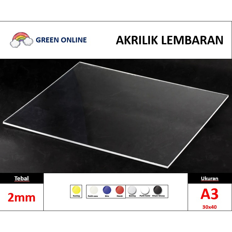 Jual Akrilik 2mm | Akrilik Lembaran A3 2mm | Akrilik Sheet 2mm A3 ...