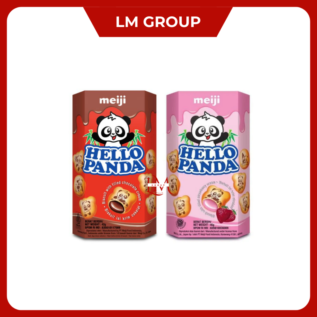 Jual Hello Panda GT Biskuit Isi Cokelat/Strawberry @42gr | Shopee Indonesia