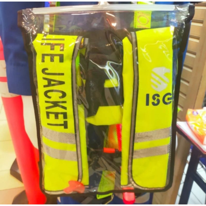 Jual Life Jacket ISG / Pelampung Otomatis ISG warna Hijau Stabilo ...