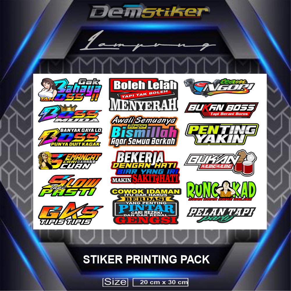 Jual Stiker Pack Viral Stiker Pack Kata Kata Gaul Stiker keren ...