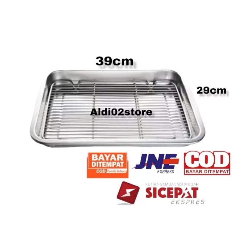 Jual colingrak peniris makanan+nampan stainless/pendingin kue dan ...