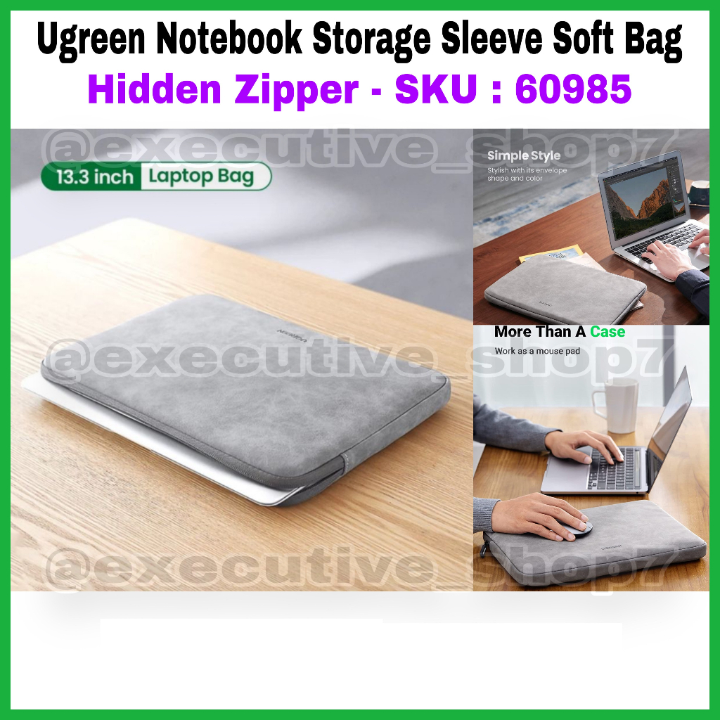 Jual Ugreen Notebook Storage Sleeve Soft Bag - Hidden Zipper - SKU ...