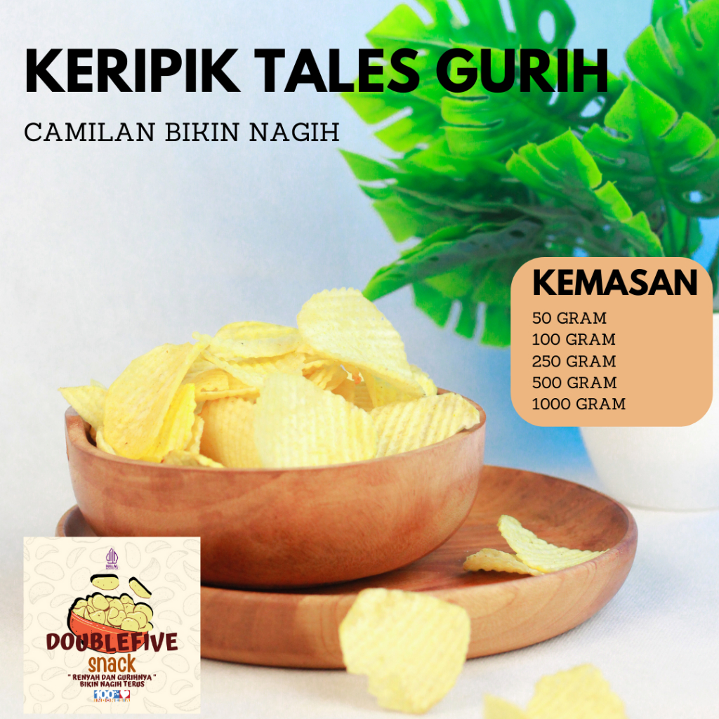Jual Kripik talas / kripik mbothe varian rasa Gurih 250gr Snack Cemilan ...