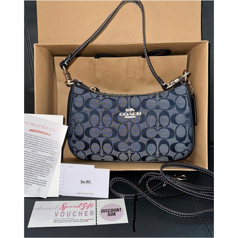 Jual PRELOVED Coach Teri Shoulder Bag In Signature Chambray #coach ...