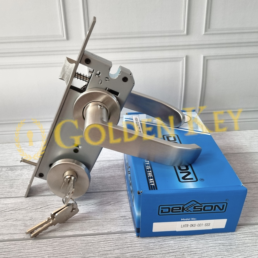 Jual Paket Set Kunci Handle Gagang Pintu Kayu Dekkson Dekson LHTR 001 ...