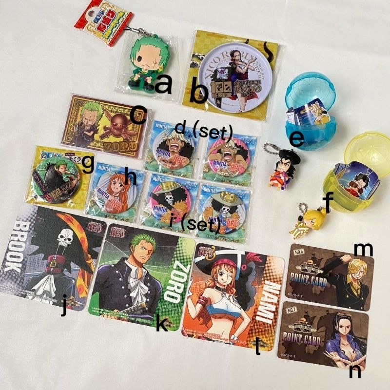 Jual Merchandise One Piece Zoro Nico Robin Usopp Brook Nami Sanji Oden ...