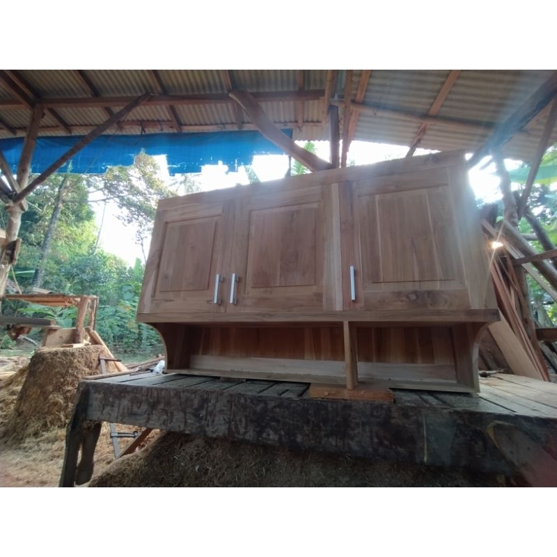Jual kitchen set kabinet atas kayu jati | Shopee Indonesia