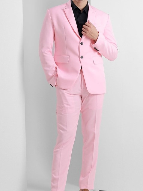 Jual 3 In 1 Set Jas Pria Tuxedo Warna Baby Pink Setelan Jas Pria Formal ...
