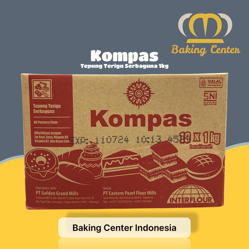 Jual Kompas Tepung Terigu Serbaguna Premium 10x1kg | Shopee Indonesia