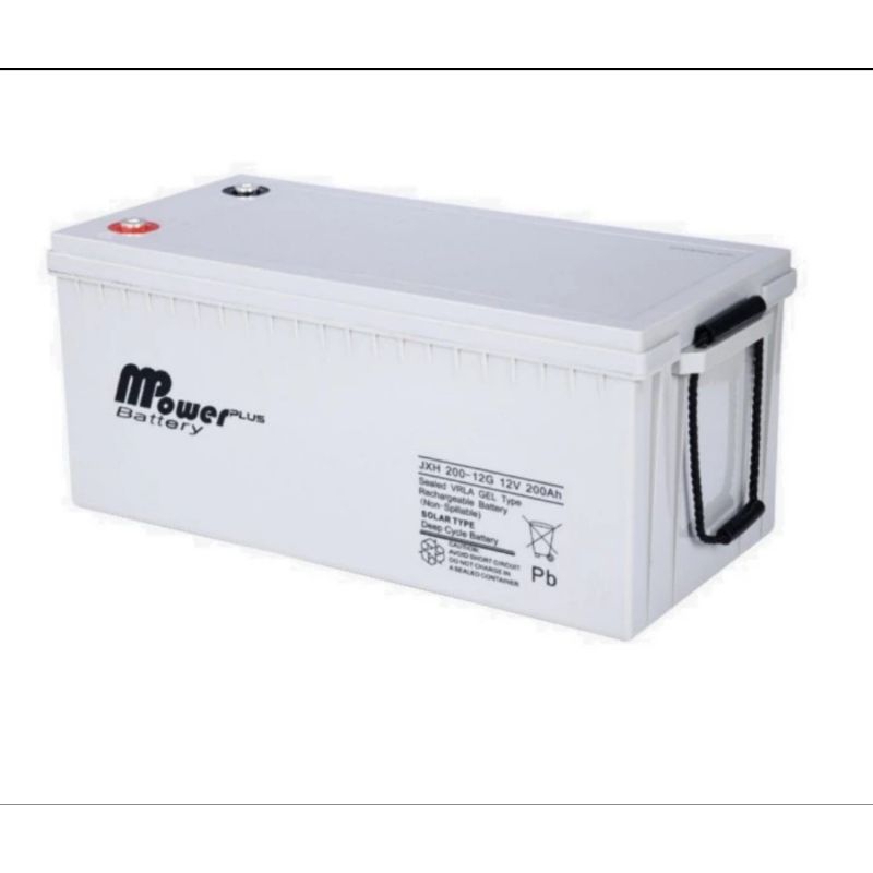 Jual MPower plus Battery VRLA Gell Deep cycle 12V 200Ah | Shopee Indonesia
