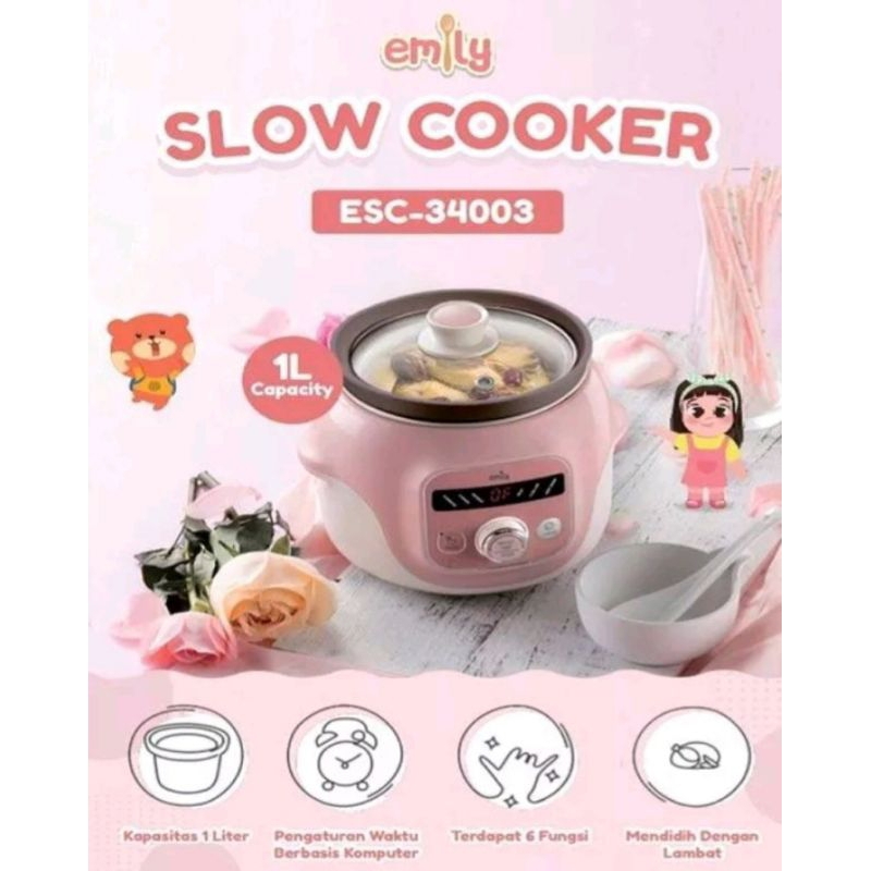 Jual Emily - Slow Cooker Claypot 1L (ESC34003) | Shopee Indonesia
