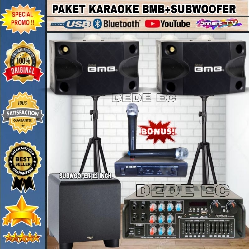 Jual PAKET KARAOKE SPEAKER BMB CS 252 ORIGINAL(KARAOKE 8 INCH) | Shopee ...
