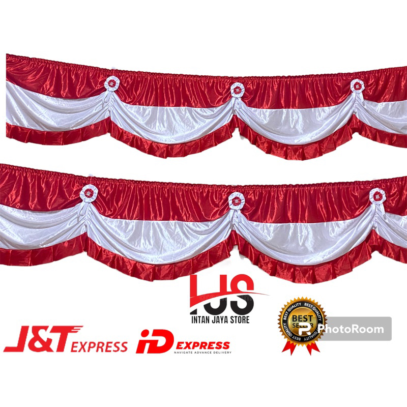 Jual Bendera Background Merah Putih Full Abutay 10 Gelombang/Umbul umbul Gelombang | Shopee ...