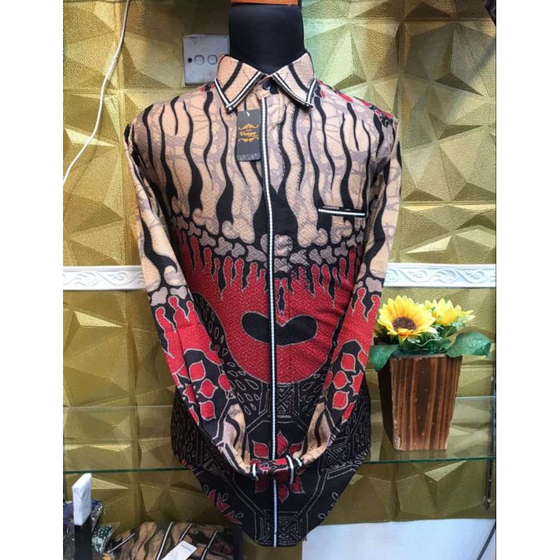 Jual KEMEJA BATIK SMOCK DOBBY LAPIS FULL TRIKOT PREMIUM @batik_berkah ...
