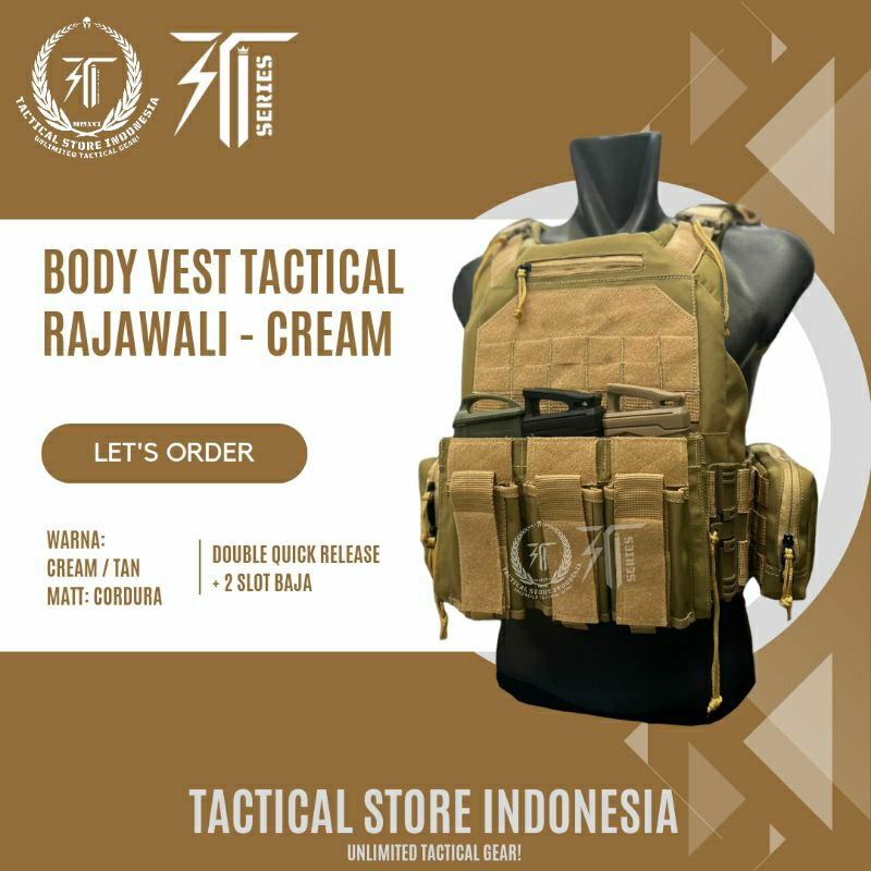 Jual Bodyvest Rajawali Warna Cream - Body Vest TNI Polri Satgas UN ...