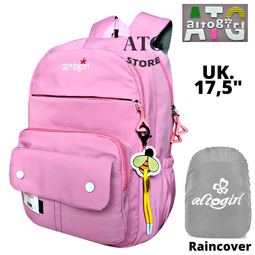 Jual ATGS Tas Ransel Backpack Sekolah SD SMP SMA Anak Perempuan Alto Girl Original New Happy ...