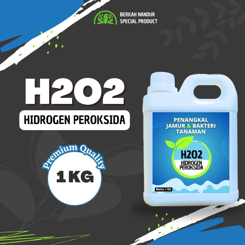 Jual H2O2 Fungisida Hidrogen Per0ksida Bakterisida Pupuk Tanaman 1 kg ...