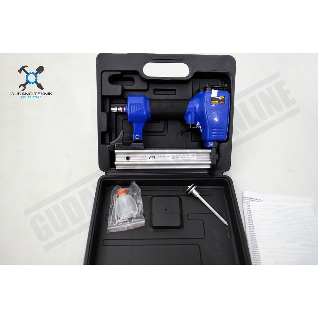 Jual Air Nailer Model LURUS F30 MOLLAR F30 ORANGE F30MO KODENKI / Mesin Paku Tembak Staples ...