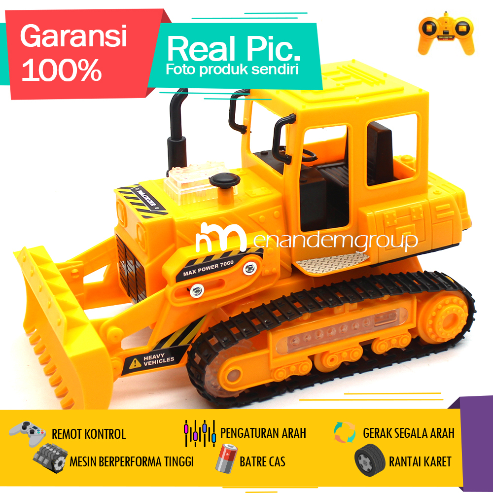 Jual Mainan Mobil Remot Kontrol RC Buldoser Truk Konstruksi Skop di ...