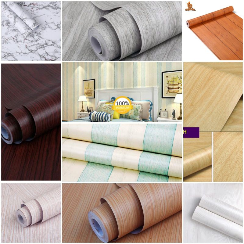 Jual Wallpaper Kayu Stiker Kayu Stiker Dinding Kayu Walpaper Kayu Wall ...