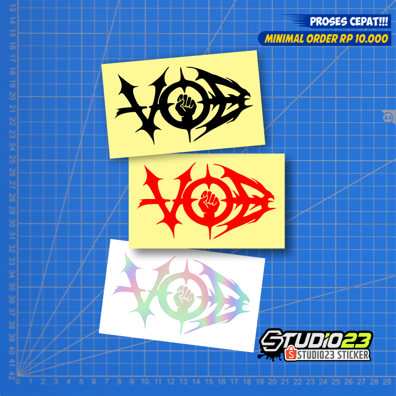 Jual Stiker Cutting Voice Of Baceprot VOB Logo Hologram | Shopee Indonesia