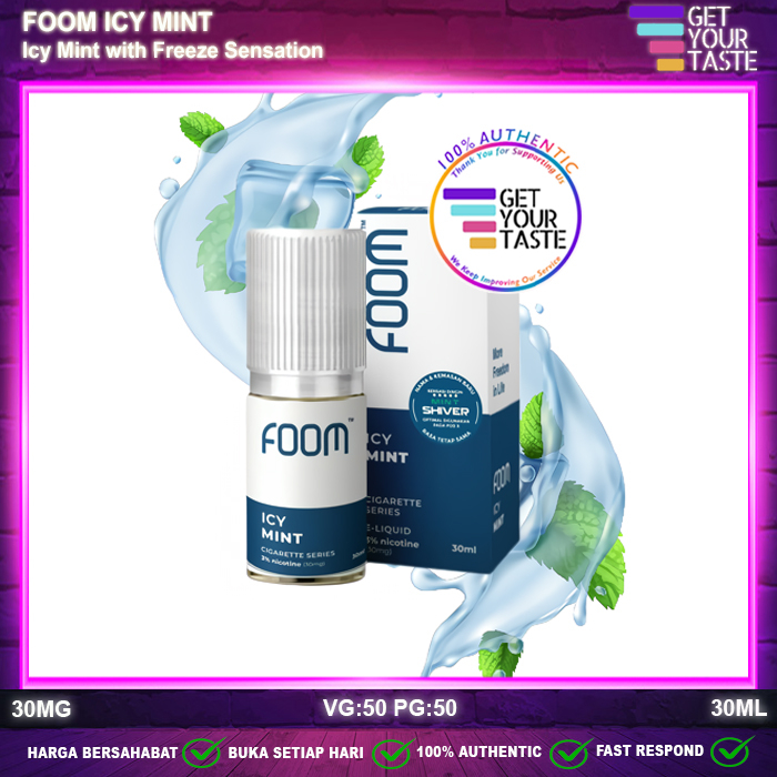 Jual Liquid FOOM Icy Mint Salt Nic 30ML Saltnic Ice Pods by Foom Lab ...