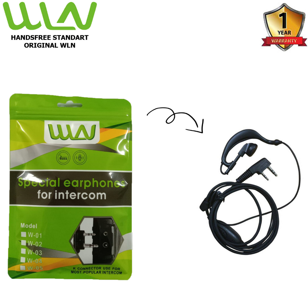 Jual Handsfree / Earphone for WLN Walkie Talkie Two-Way Radio | Shopee ...
