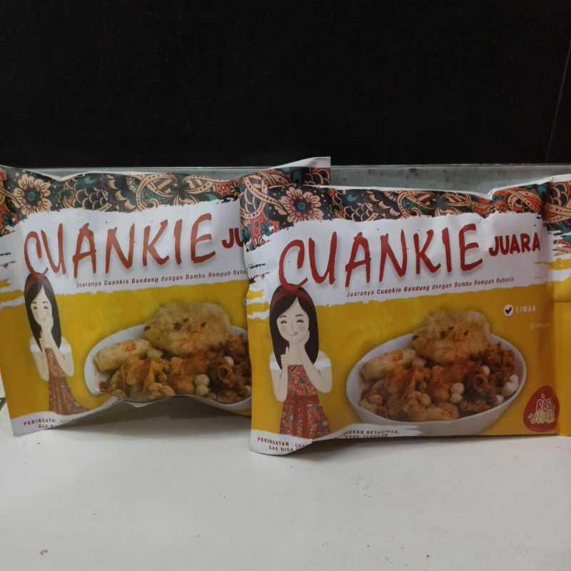 Jual cuankie juara 100gr - cuankie rasa ayam bawang - cuankie limau ...