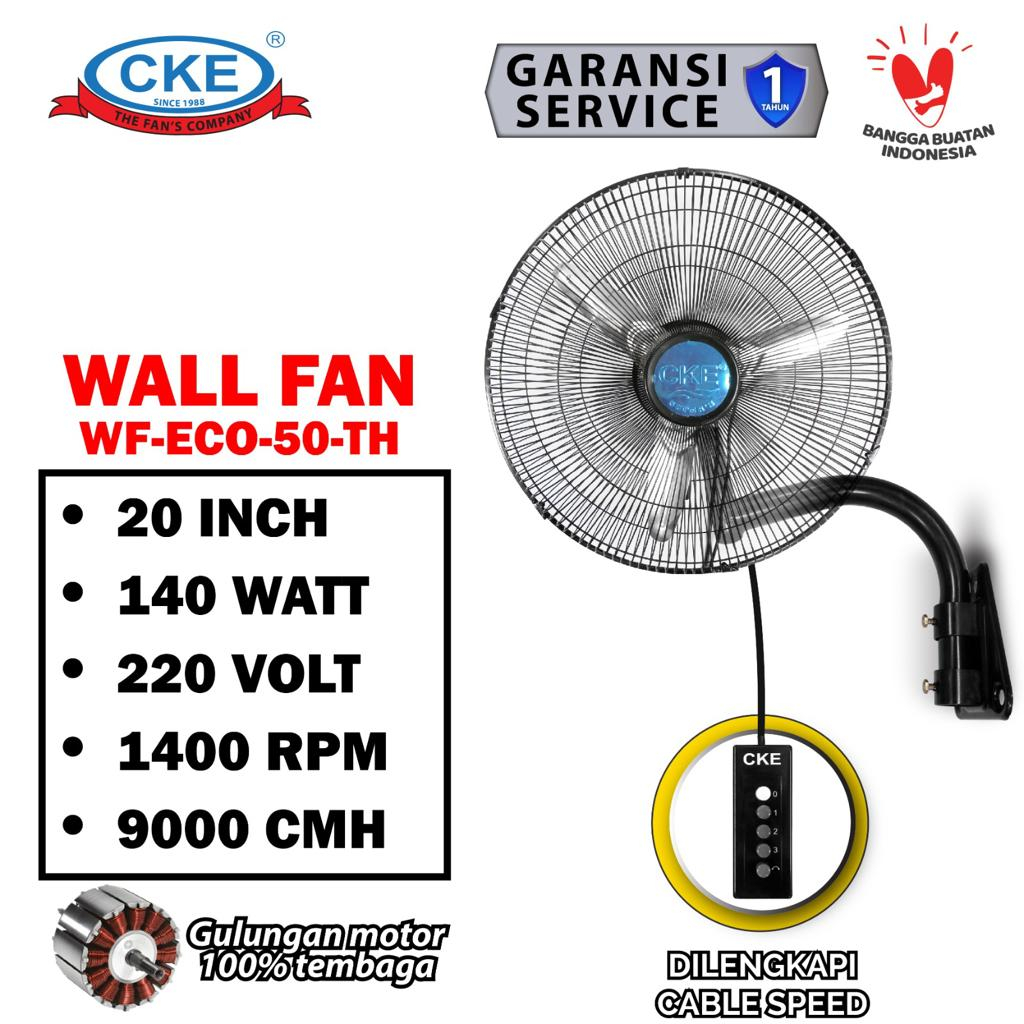 Jual Wall Fan CKE WF-ECO-50-TH 20 Inch Kipas Angin Dinding Tembok ...