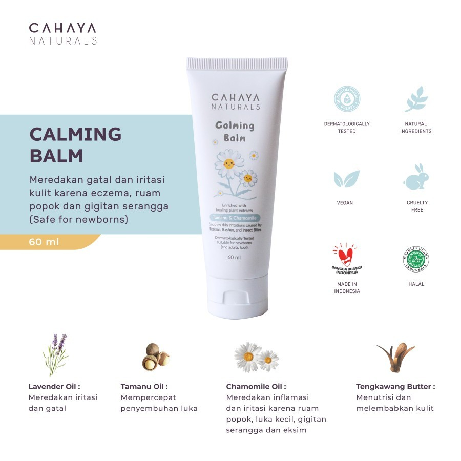 Jual Cahaya Naturals Calming Balm (Eczema & Rash Cream) 60 ml | Shopee Indonesia