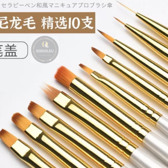 Jual KUAS NAILART BRUSH MERMAID WHITE PAINTING BRUSH KUAS 3D KUAS LUKIS ...