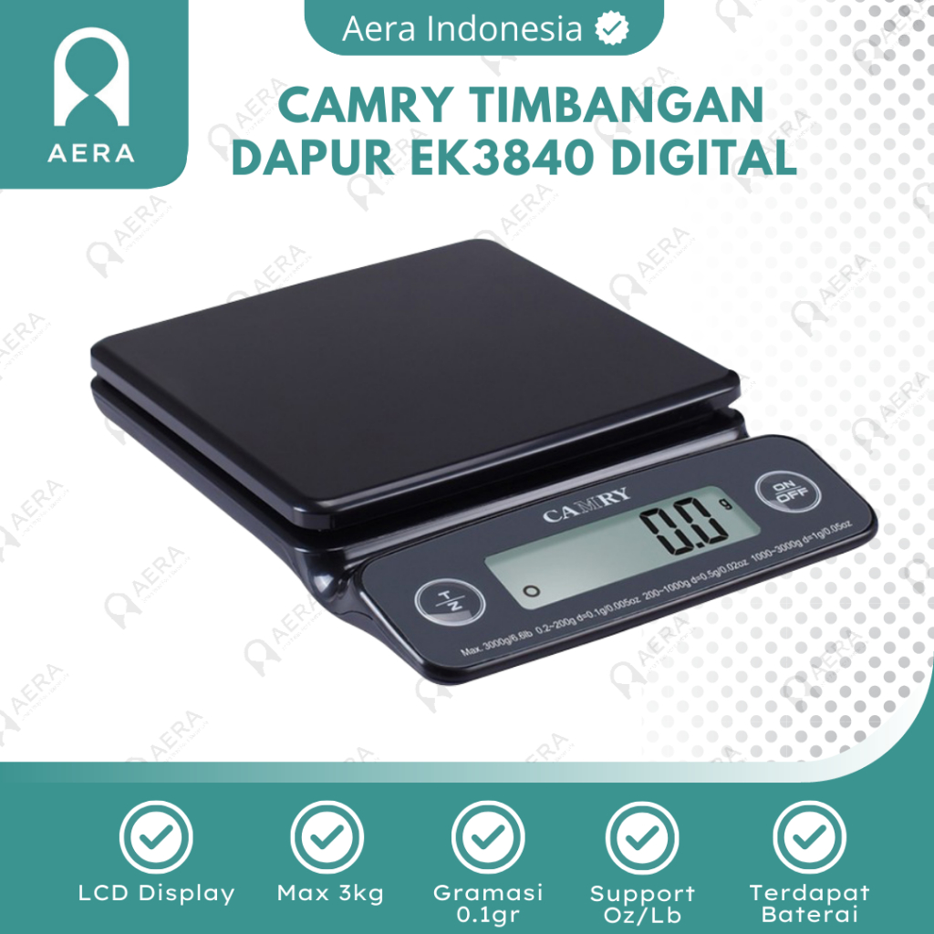 Jual Timbangan Dapur EK3840 Digital | Camry digital scale | Timbangan ...